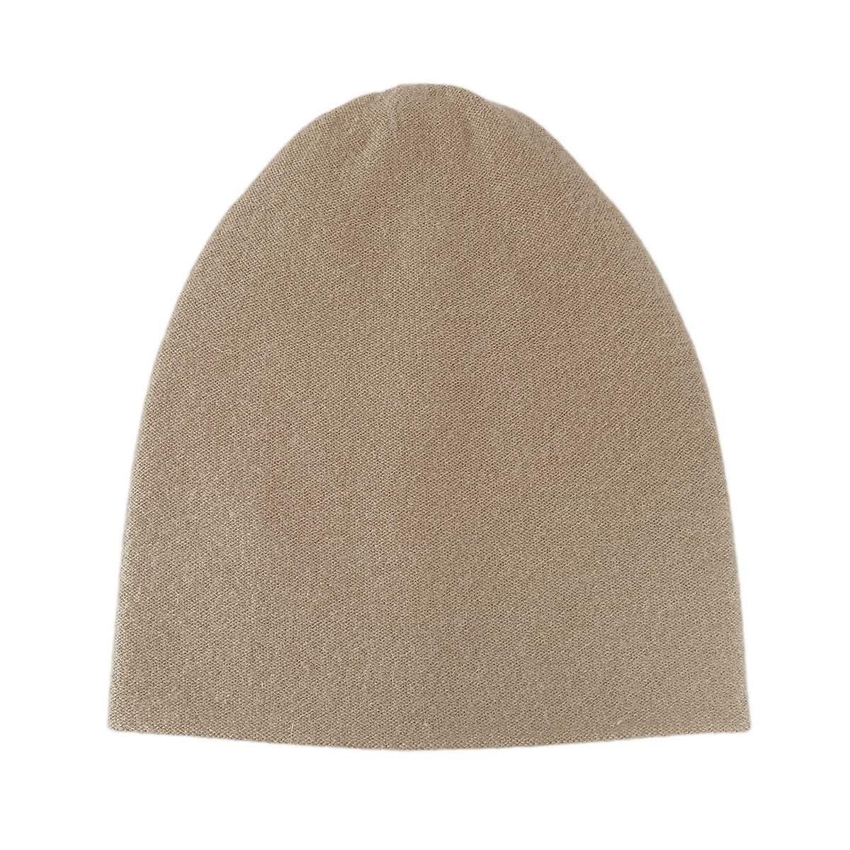 Villand 100% Cashmere Beanie Hat for Women and Men with Gift Box, Double-Layered Ski Cap, Knitted Cashmere Hat for Winter (Undyed Camel)
