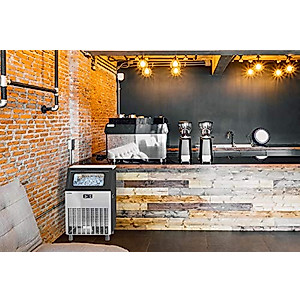 KoolMore - CIM198 Undercounter Ice Maker Machine, Commercial and Residential, Produces 198 lbs. of Cubes in 24 Hrs, Energy Efficient for Bar, Cafe, Restaurant or Event Use, Black