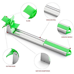 Watermelon Windmill Cutter - Slice a Watermelon in Seconds, 304 Stainless Steel Fruit Slicer Pro Knife - OKMIMI Kitchen Gadgets Tools