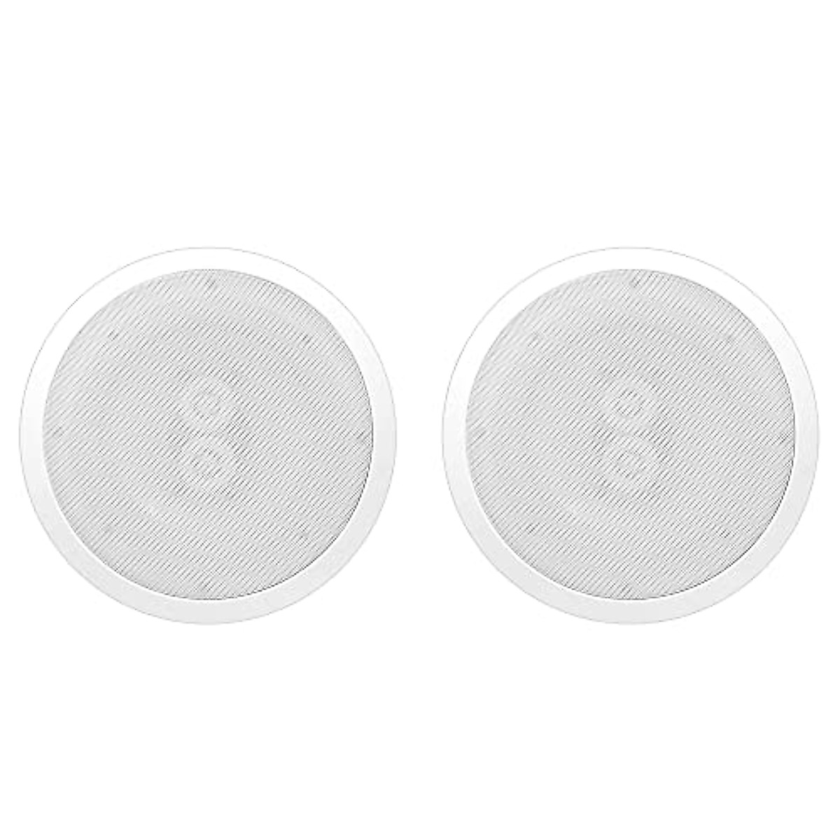 Pyle 6.5 Inch 300W Dual Channel 8 Ohm Home Audio in Ceiling Marine Grade Waterproof Speaker with 60Hz to 22kHz Frequency Response (2 Pack)