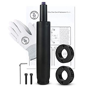 OFFICE OWL Office Chair Cylinder Replacement - Includes Removal Tool, Gloves, Gas Cylinder w/Hydraulic Piston