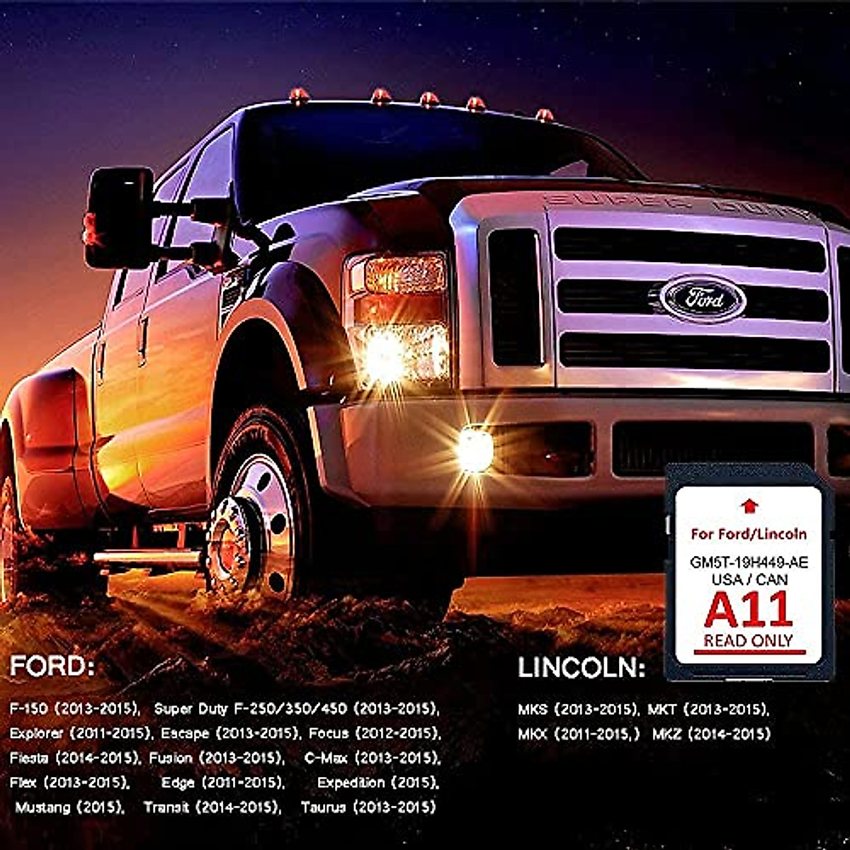 Deyathy A11 for Ford Lincoln Navigation SD Card Map Latest Update 2020 for USA and Canada with Three in One Charging Cable