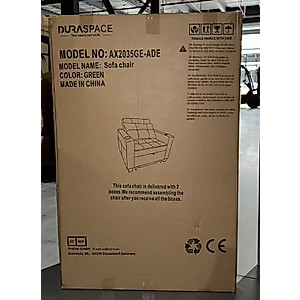 DURASPACE 39 Inch Sleeper Chair 3-in-1 Convertible Chair Bed Pull Out Sleeper Chair Beds Adjustable Single Armchair Sofa Bed with USB Ports, Side Pocket, Cup Holder (Forest Green Linen)