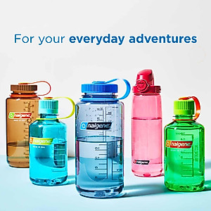 Nalgene Sustain Tritan BPA-Free Water Bottle Made with Material Derived From 50% Plastic Waste, 32 OZ, Wide Mouth, Surfer