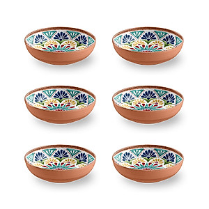 TarHong Rio Medallion Cereal Bowl, 8" x 2.2", 43.3 oz, Melamine, Set of 6