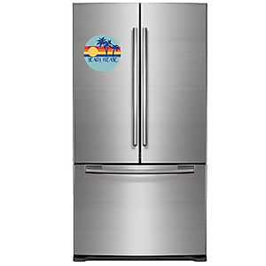 Beach Please Cute Tropical Magnet, Magnetic Decals for Cars, Mailbox, Locker, Classroom, or Fridge, 5.5 Inches