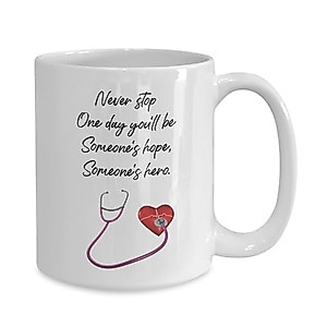 momima Stethoscope Mug Never Stop One Day You White Coat Ceremony Gifts For Medical