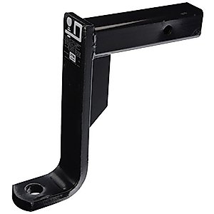Draw-Tite 2706 9" Ball Mount (1" Ball Hole/9-3/4" Rise/11" Drop), Black