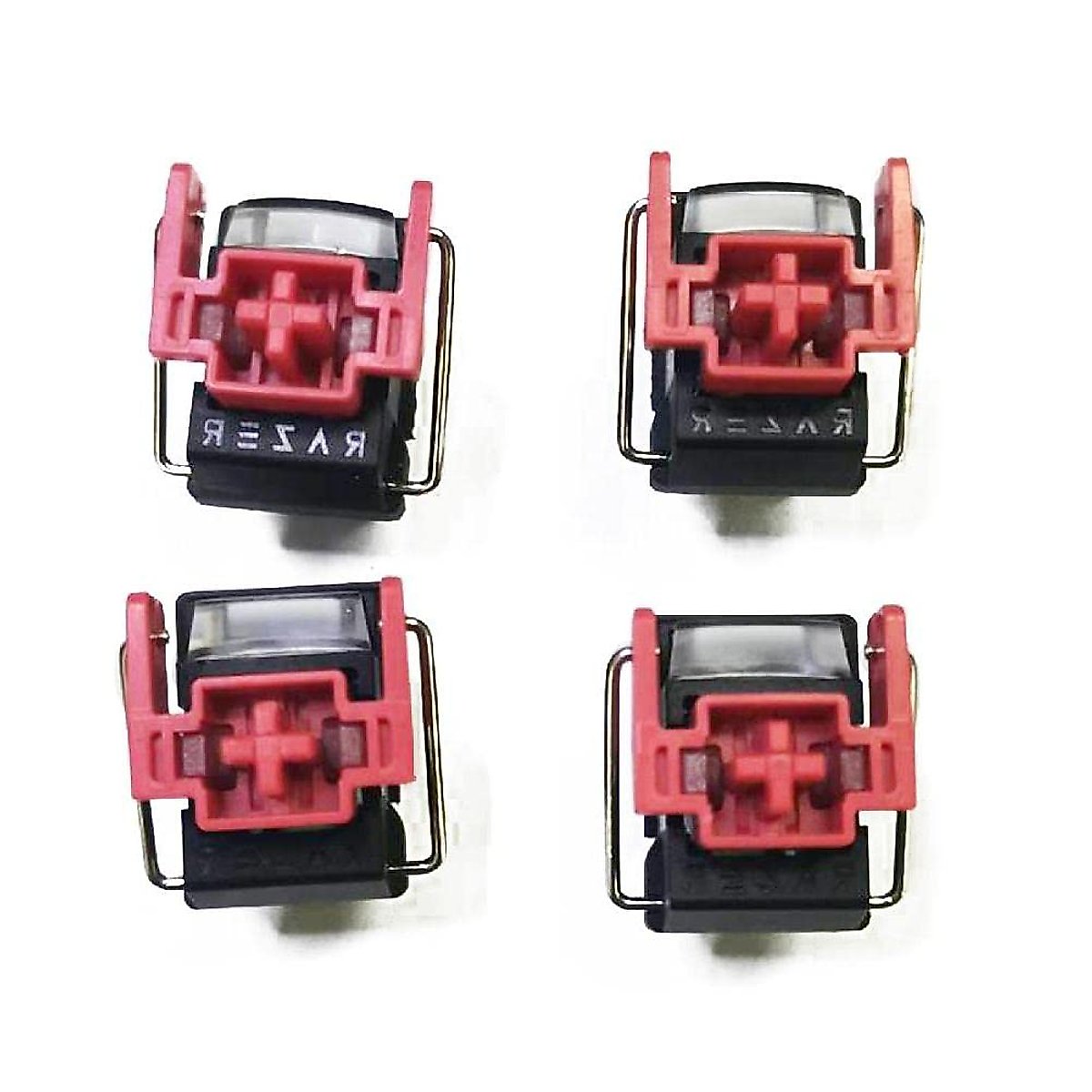 BYNNIX 4Pcs Red Optical Switches V2 Hot Swap Slient Liner Switch for Huntsman Elite Gaming Mechanical Keyboard Huntsman Elite Gaming Keyboard v2 Linear clicky