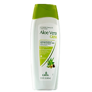 Grisi Aloe Vera Conditioner, Moisturizing Hair Product with Aloe Extract, Paraben-Free, 2-Pack for Soft and Shiny Hair, 13.5 FL Oz each