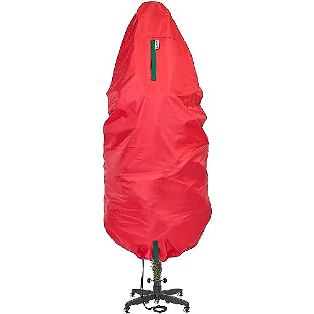 Upright Christmas Tree Storage Bag - Holiday Tree Cover for Christmas Trees or Topiary Trees - Durable, Lightweight, Convenient, Vertical Xmas Storage Bag (9 ft), Large