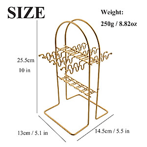 Snplowum 1 Pcs Gold Stainless Steel Cutlery Stand, Holds 24pcs Silverware Cutlery, Hanging Flatware Storage rack, 8.82oz