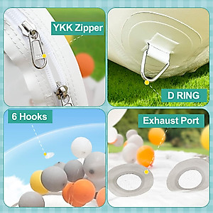 ZLPOWER Inflatable Bubble House Tent Clear Kids Party Balloon Outdoor Transparent Tarpaulin PVC with Blower Clear Dome Garden for Wedding Party Rent Outdoor Backyard Festival (3m/10ft)