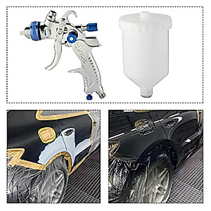 ATPEAM HVLP Gravity Feed Air Spray Gun with 3 Nozzles 1.4/1.7/2mm Nozzle Size 600cc | Spray Paint Gun Professional Kits for Car Primer, Surface Painting, Topcoat