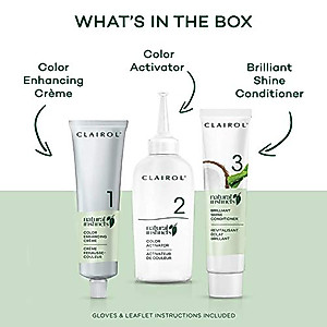 Clairol Natural Instincts Demi-Permanent Hair Dye, 2 Black Hair Color, Pack of 3