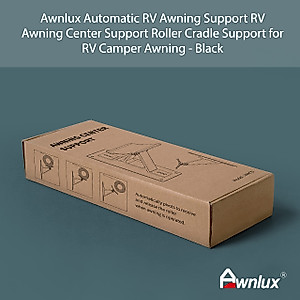 Awnlux RV Awning Support RV Awning Center Support Roller Cradle Support for RV Camper Awning - Black
