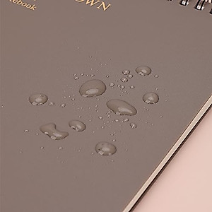 EOOUT 5pcs Top Bound Spiral Notebook 5 Color A5 Size Thick Plastic Hardcover 7mm College Ruled Paper 60 Sheets (120 Pages) Journal for School and Office Supplies