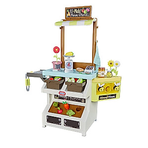 Little Tikes® 3-in-1 Garden to Table Market Pretend Garden Food Growing and Cooking Toy Role Play Kitchen Playset for Multiple Kids and Toddlers