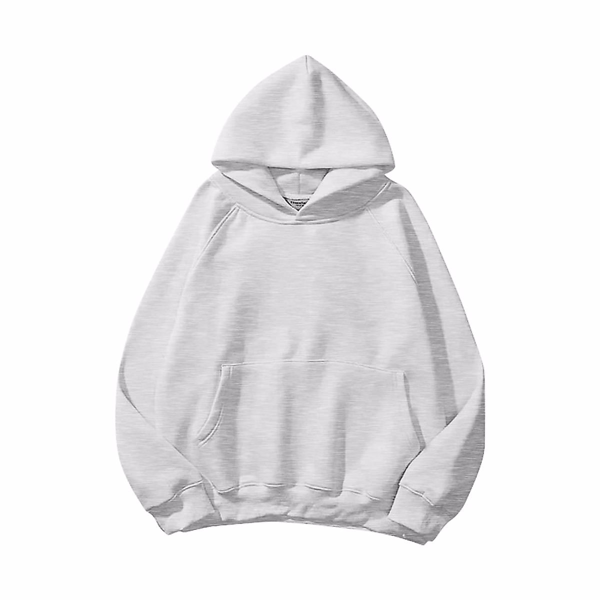 Hatant Men Hoodie No String Pullover Fleece Hoodies for Men Casual Hoodies with Kangaroo Pocket Winter Plush Cotton Blend Sports Hooded For Men Fleece Oversize Tops HH-S B-gray