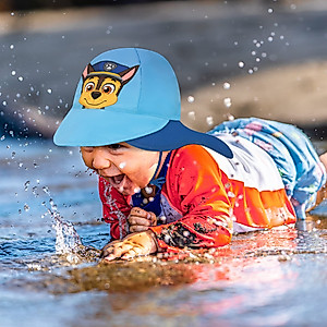 Paw Patrol Beach Hat for Boys, Swim Hat for Kids, Toddler Hat, Kids Sun Hat & Rubble Paw Hat for Boys Blue