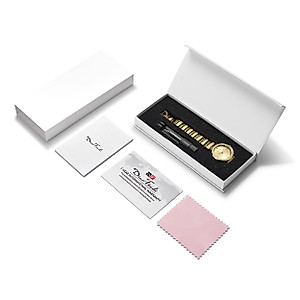 Diaofendi Gold Bracelet Watches for Women Vintage Ladies Quartz Wrist Watches Stainless Steel Band Womens Gold Watch Luxury Tools Included (Suit-Gold)