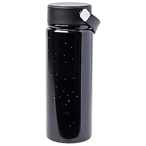 Silver Buffalo Star Wars Stainless Steel Water Bottle with Swivel Handle Featuring Star Wars Logo, 20 Ounces