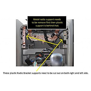 Double Din Dash Kit Aftermrket Radio Install Compatible with Jeep Liberty 2003-2007 with Premium Infiniti Sound Systems