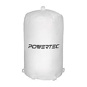 POWERTEC 70333 Dust Collector Bag, 21" x 31", 1 Micron Filter, For JET, Grizzly, Shop Fox, Wen, Harbor Freight, and POWERTEC DC-1512