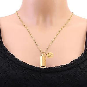 YOOYEH Memorial Dog Urns Necklace Pet Cremation Urn Pendant Cat Urn Necklace with Hollowout Paw Pet Memory Keepsakes Urn Holder Stainless Steel Pet Urn Necklace Cremation Jewelry for Pets