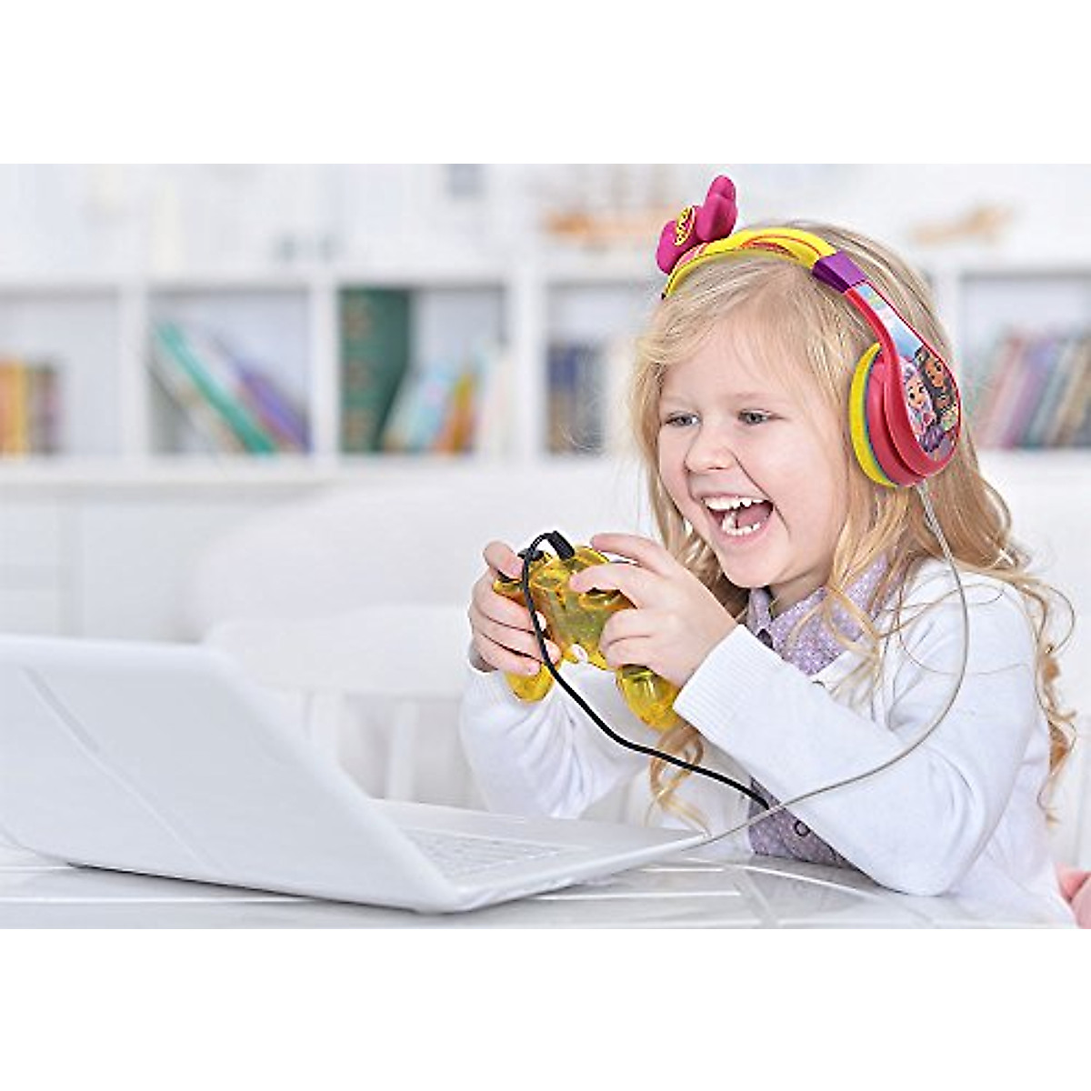 Sunny Day Headphones for Kids with Built in Volume Limiting Feature for Kid Friendly Safe Listening
