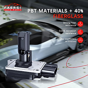 FAERSI Mass Air Flow Meter Sensor MAF 74-50011 XF2F12B579BA Replace for 2001-2004 Ford Mustang Focus Mazda Tribute B3000 B4000 1999-2003 Explorer 2001-2003 Ranger,1999-2006 Mercury 3.0L 3.8L MAF