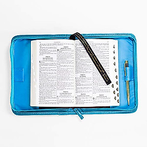 Divinity Boutique Teal Blue Butterfly (L) Bible Cover