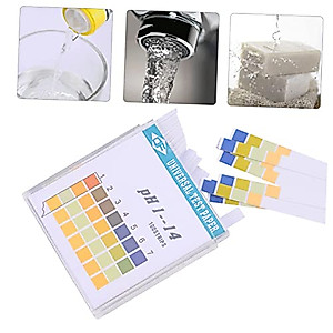 ULTECHNOVO 200 Pcs Ph Test Paper Ph Sticks Ph Testing Quality Test Strip Ph Level Test Kit Ph Monitoring Paper Drinking Water Test Paper Spa Kits Universal Test Paper Food Body
