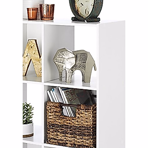 Whitmor 9 Cube Wood Storage Organizer - White (6422-8859-WHT-BB)