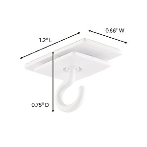 3M Polyethylene 3CT Command Ceiling Hooks, 1, Plain