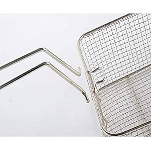 Stainless Steel Deep Fry Basket for Frying Serving Food (Detachable Handle)