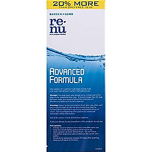 Bausch and Lomb ReNu Advanced Formula Multi-Purpose Cleaning and Disinfectant Solution for Soft Contact Lenses 12 oz - Pack of 3