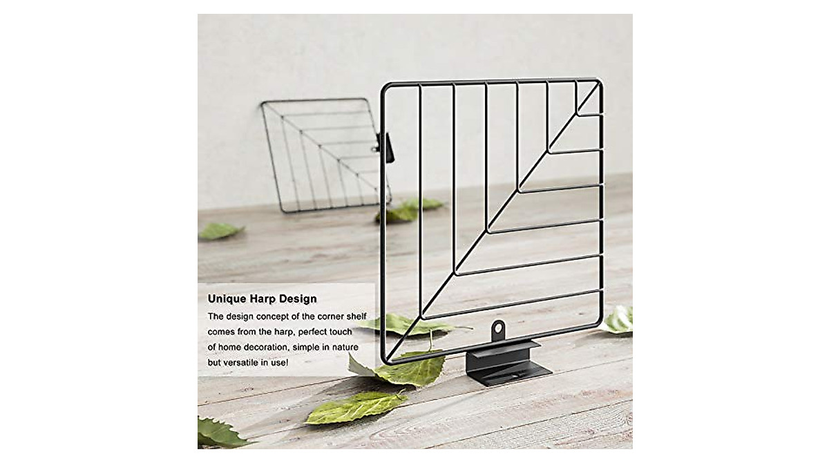 Love-KANKEI 5-Tier Rustic Corner Shelf for Any Room