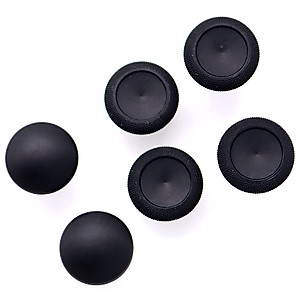 Deal4GO 6 Pack Swap Magnetic Thumbstick Set Replacement for Xbox One Elite Controller Analog Sticks Black