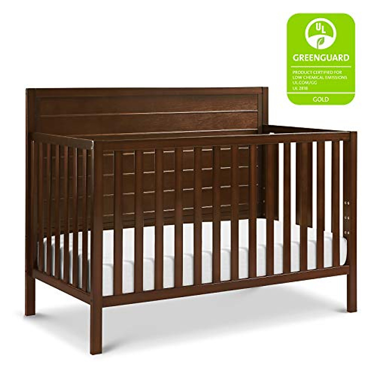 Carter's by DaVinci Morgan 4-in-1 Convertible Crib in Espresso, Greenguard Gold Certified