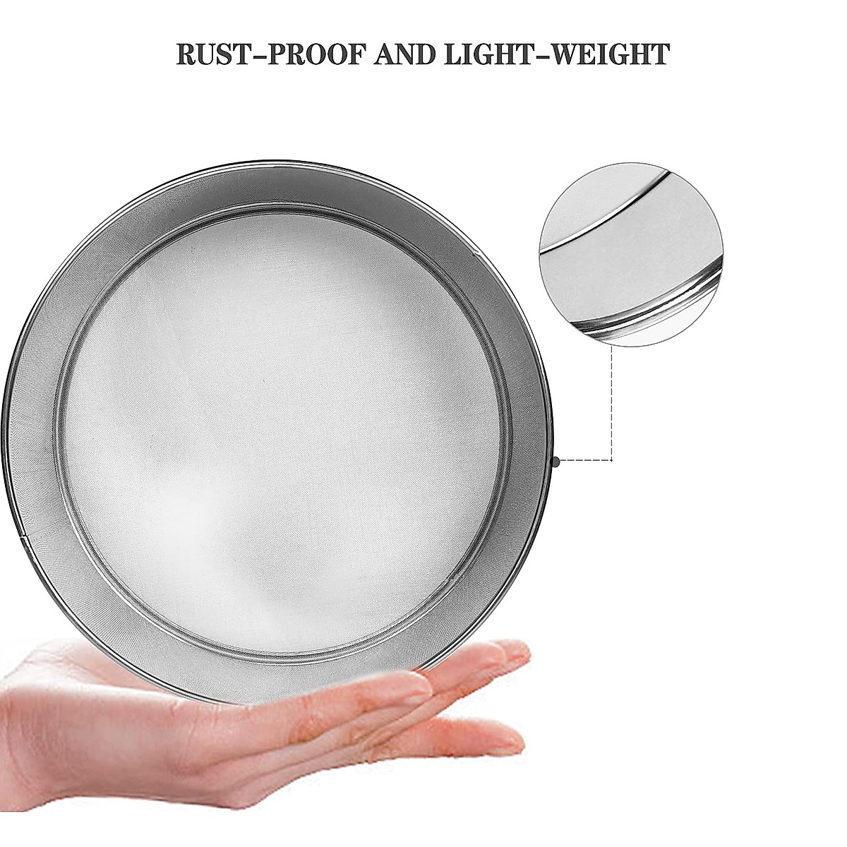 Sidasu Vibrating Sifter Mesh Screen 60 Mesh Stainless Steel Vibrating Sieve Mesh Screen for Automatic Powder Sifter Machine