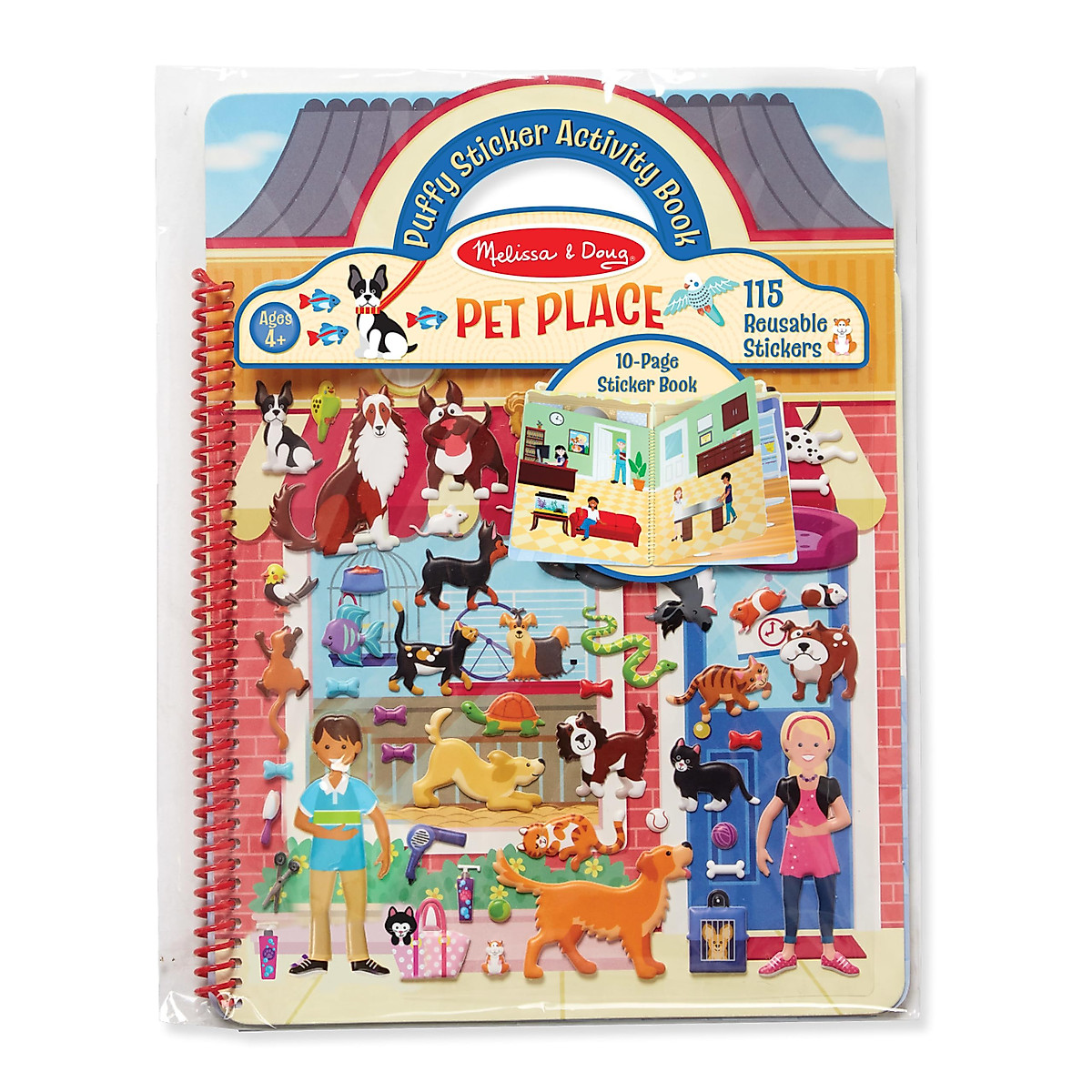 Melissa & Doug Pet Shop Puffy Sticker Set With 115 Reusable Stickers - FSC Certified