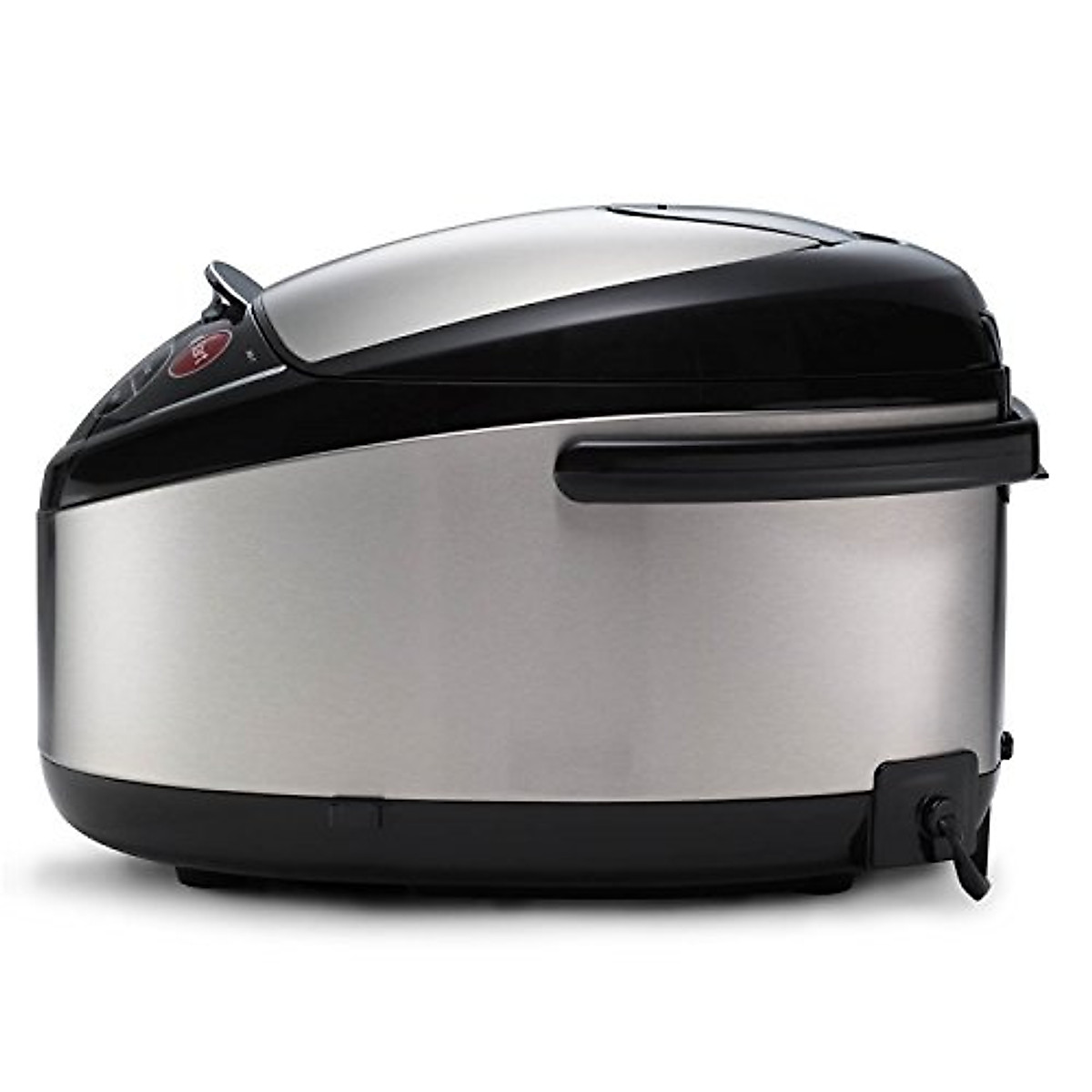 Tiger JAX-T18U-K 10-Cup (Uncooked) Micom Rice Cooker with Food Steamer & Slow Cooker, Stainless Steel Black