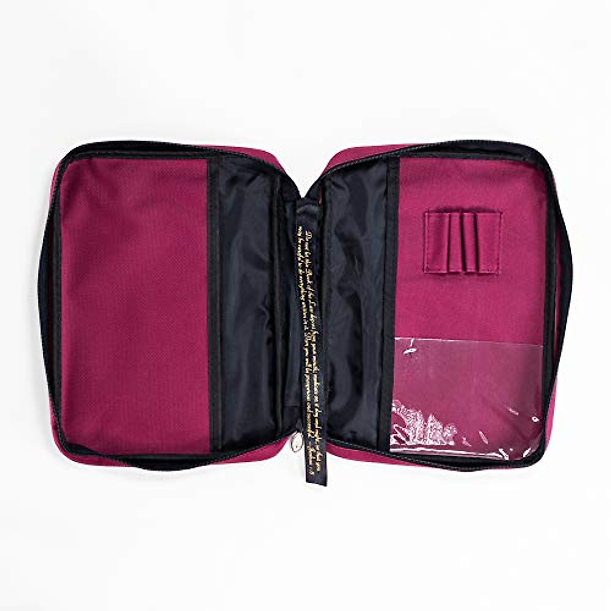 Divinity Boutique Bible Cover Basic Burgundy, ML (21490) | Fits Bibles up to 6" x 9.5" x 2.25"