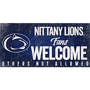 Fan Creations Sign Penn State University Fans Welcome, Multi
