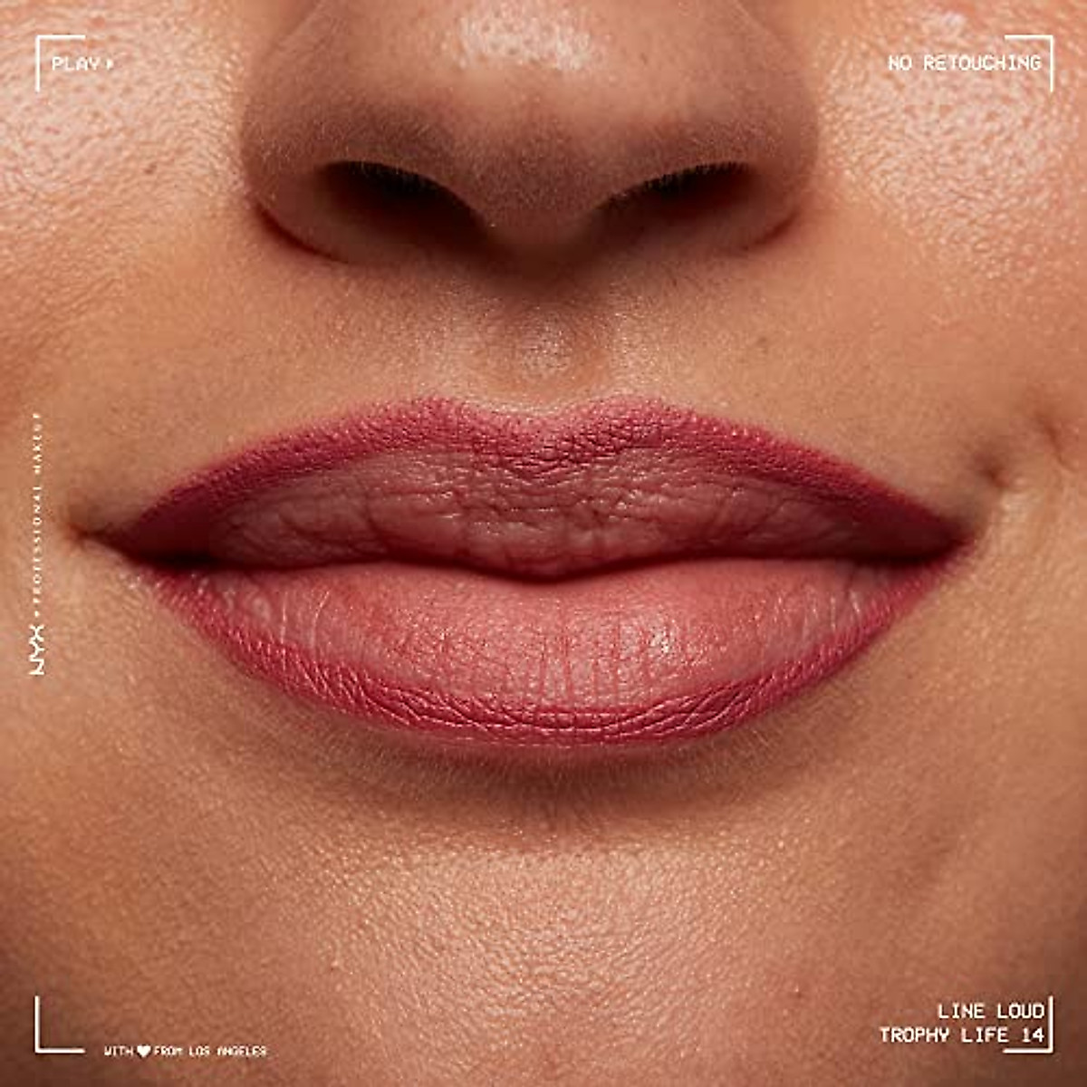 NYX PROFESSIONAL MAKEUP Line Loud Lip Liner, Longwear and Pigmented Lip Pencil with Jojoba Oil & Vitamin E - Trophy Life (Mauve Pink)