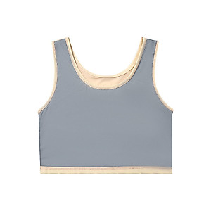 JARAZIN Chest Binder for Transgender Women Tomboy FTM Breast Binder Bra Pullover Tank Top (XX-Large, Nude)