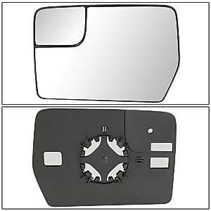 Auto Dynasty BL3Z17K707D OE Style Driver/Left Side Mirror Glass Lens w/Spotter Glass Compatible with Ford F150 11-14