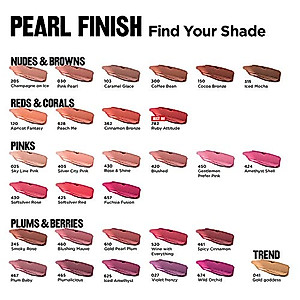 Revlon Lipstick, Super Lustrous Lipstick, Creamy Formula For Soft, Fuller-Looking Lips, Moisturized Feel, Cinnamon Bronze, 0.15 oz