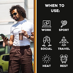 HALO Hydration – Electrolyte Energy Drink Mix | Hydration Powder Packets | Iced Mocha Latte Flavor, Healthy Skinny Coffee | Low Sugar | Easy Open Single Serving Stick | 6 Sticks